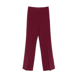Twinset Wide Pantalons - Femme - Pantalons - Rouge - Taille: 38 FR