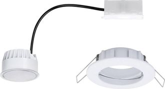 Paulmann LED-Bad-Einbauleuchte 6.8W Warm-Weiß 93973 Coin Weiß (Matt)