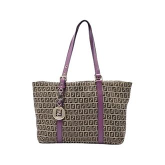 Fendi Pre-owned Canvas Tote Bag - - Pre-owned - Damen - Beige - ONE SIZE