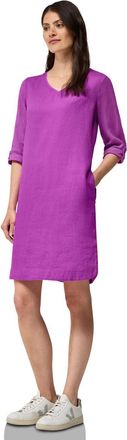 Cecil Damen V-Neck Leinenkleid