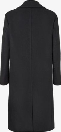 Fendi Double-Breasted Wool Coat - Black