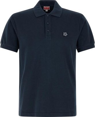 Kenzo Homme, Tops, Bleu, Taille: XL Boke Flower Slim Polo