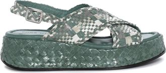 Pons Quintana Femme, Chaussures, Vert, Taille: 40 EU Flat Sandales