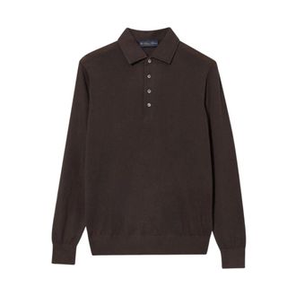 Brooks Brothers Pull Polo en Laine et Cachemire - Homme - Pulls - Brun - Taille: XL