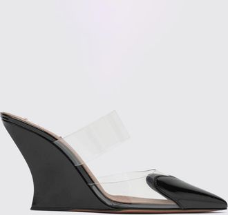 Alaia Le Caur Mules aus Lackleder mit Herz-Print und hohem Absatz