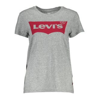 Levi's Femme, Tops, Gris, Taille: 36 FR T-Shirt &agrave; Manches Courtes