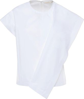 Tela Femme, Blouses et Chemises, Blanc, Taille: 38 FR Chemise Popeline &agrave; Col Rond