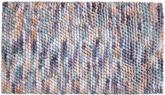 Linea Due Punto Badteppich 70x120 cm Silber Taupe