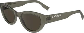 Lacoste Femme, Accessoires, Brun, Taille: ONE Size Lunettes de soleil &agrave; monture inject&eacute;e avec verres d&eacute;grad&eacute;s