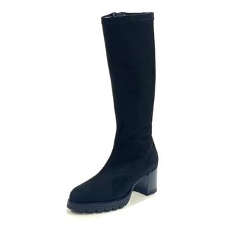Viguera Bottines d&eacute;contract&eacute;es en lycra avec talon et semelle en caoutchouc - 8324 pour femme, Noir, 37 EU