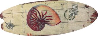 Valiclud Surfbrettschild Aus Holz Strandwanddeko Sommergeometrie Surfbrett-plakettendekoration Für Drinnen Vintage-wanddekor Für Zuhause Bar Strand Sommerparty