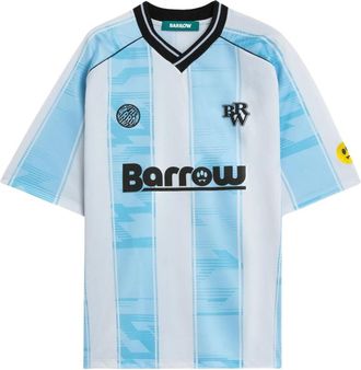 Barrow Barrow, Homme, Tops, Bleu, Taille: S Triacetate T-Shirt