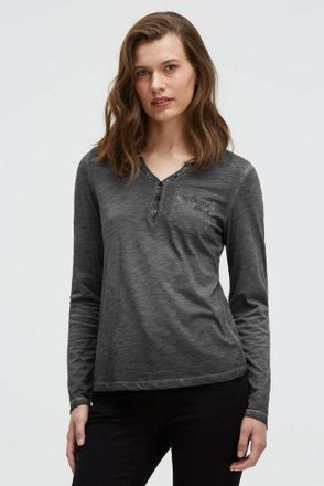 soccx Langarmshirt mit Brusttasche