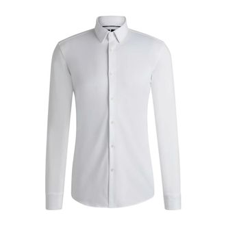 HUGO BOSS L&auml;ssiges Langarmhemd - - Shirts - Herren - Wei&szlig; - 3XL