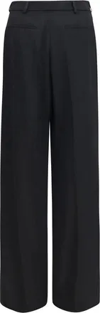 Saint Laurent Mens Black Wool Oves Aries Dress Pants