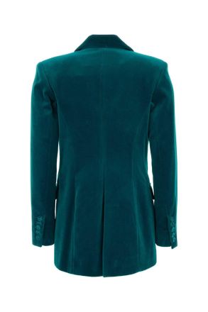 Costarellos Velvet Blazer - Teal