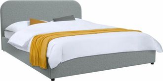 Rendez-Vous Déco Rendez-vous Déco - Lit double 160x200 cm avec coffre en tissu gris - tilly