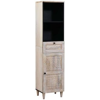vidaXL Cabinet de salle de bain avec tiroir Blanc 38 x 33.5 x 160 cm vidaXL