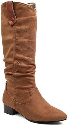 Generic Bottes western &agrave; bout pointu pour femme - Talon bloc - Coupe en V - Chaussures d&eacute;contract&eacute;es de mariage, marron, 37.5 EU