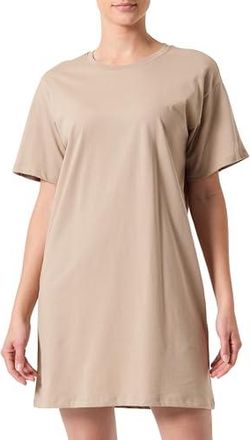 Pieces Pcria SS Dress Noos BC Robe, Gris Clair, XL Femme