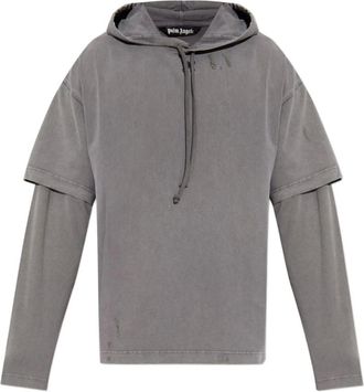 Palm Angels Homme, Sweatshirts et sweats à capuche, Gris, Taille: 2XL Collection de Pulls Élégants