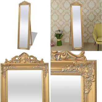 vidaXL Vidaxl - Miroir sur pied Style baroque 160x40 cm Doré - Miroir Sur Pied - Miroir Baroque - Décoration Murale - Miroir Doré - Miroir Vintage - Home &