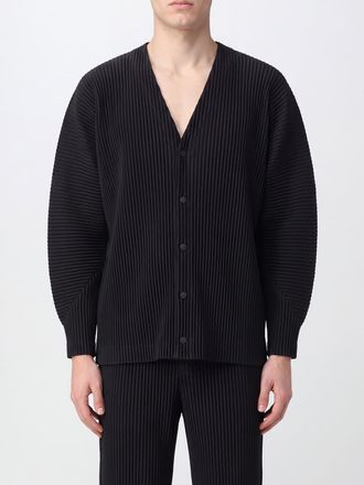 Homme Pliss&eacute; Issey Miyake Cardigan pliss&eacute; &agrave; col V et boutons Homme Pliss&eacute; Issey Miyake