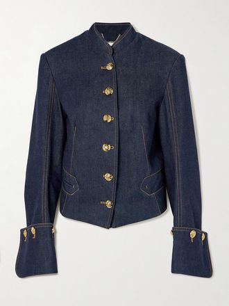 Zimmermann Jeansjacke Mit Zierkn&ouml;pfen - Blau