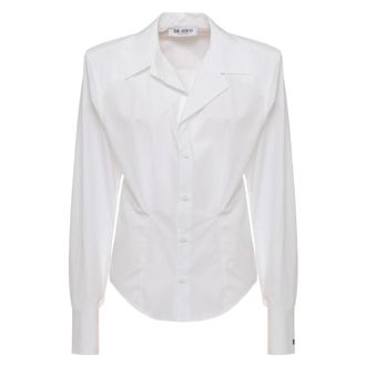 The Attico Asymmetrisches Hemd - - Blouses & Shirts - Damen - Wei&szlig; - S