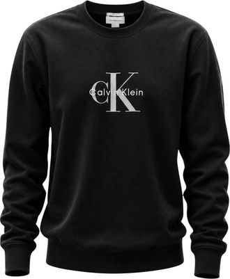 Calvin Klein Jeans Homme, Sweatshirts et sweats &agrave; capuche, Noir, Taille: XL SweaT-shirt ras du cou