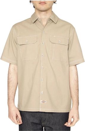 Dickies Homme, Chemises, Beige, Taille: S Chemise &agrave; Manches Courtes