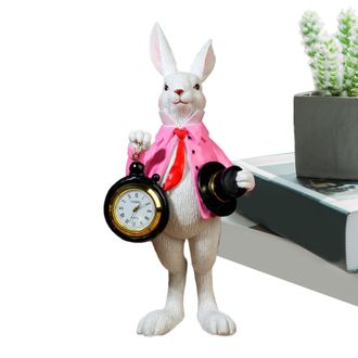 Generico Hasenfiguren | mit Uhr lustige Dekoration f&uuml;r Zuhause mit Tieren - Osterdekoration Statue Kaninchen Ritter | f&uuml;r Schlafzimmer, Wohnzimmer, Restaurant,