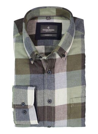 Casamoda CasaModa Herren Hemden gr&uuml;n Flanell