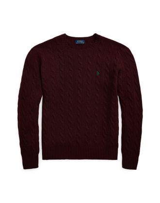 Ralph Lauren CABLE-KNIT WOOL-CASHMERE SWEATER