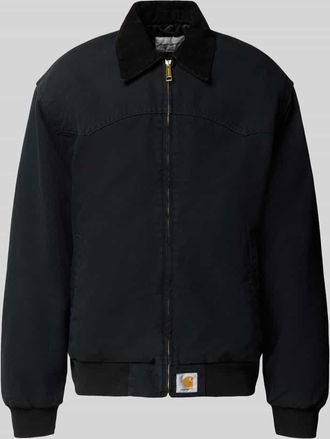 Carhartt Work in Progress Jacke mit Rei&szlig;verschluss und Label-Detail Modell Santa Fe