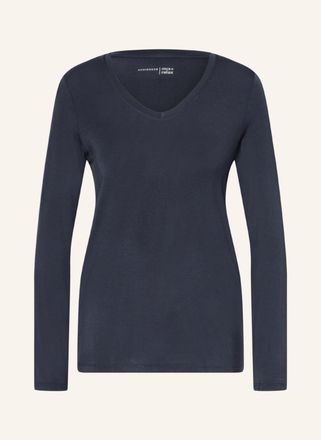 Schiesser Schlafshirt Mix+Relax blau