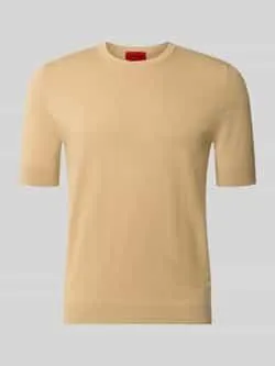 HUGO BOSS Slim Fit T-Shirt aus Feinstrick Modell SAN CARL-CV