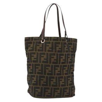 Fendi Pre-owned Zucca Canvas Tote Bag - - Pre-owned - Damen - Braun - ONE SIZE