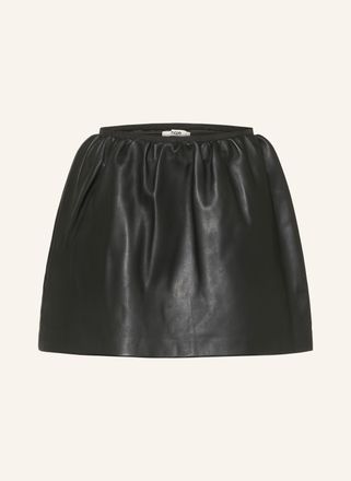 Maje Lederrock schwarz