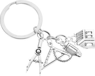 Amosfun Kreativer Architekt Schl&uuml;Sselanh&auml;Nger, Zierde F&uuml;R Ingenieure Und Absolventen, Zinklegierung, Kompakte Gr&ouml;&szlig;E, Praktische Funktionalit&auml;T