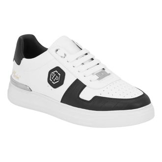 Philipp Plein unisex, Chaussures, Blanc, Taille: 45 EU Baskets avec plaque logo T-Rex