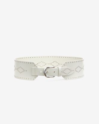 Isabel Marant Ceinture Lucie - Femme - Écru-argenté - Taille 75 - Isabel Marant