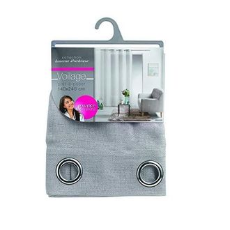 Douceur d'Intérieur Esther Ösenvorhang, Voile, grau, 140 x 240 cm