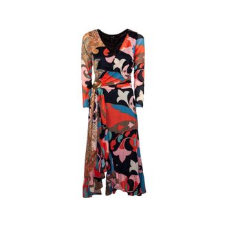 Etro Femme, Robes, Multicolore, Taille: 40 FR Robe &agrave; imprim&eacute; cachemire et boucle