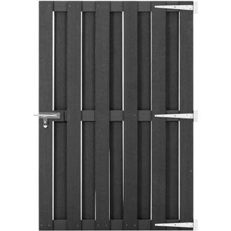 vidaXL Gartentor wpc 100 x 150 cm Grau - Vidaxl