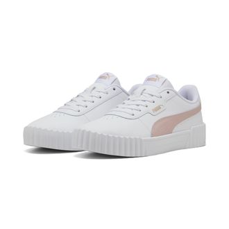 Puma Carina 3.0, Weiblich Sneaker, PUMA White-Rose Quartz-PUMA Gold