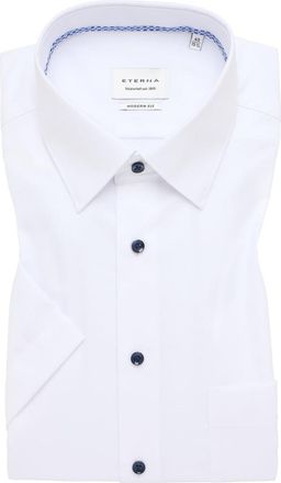 Eterna Strukturiertes Kurzarmhemd mit Brusttasche, Comfort Fit in