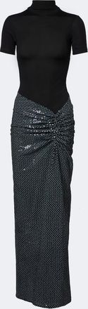 CHRISTOPHER ESBER Robe Opaline mit Pailletten