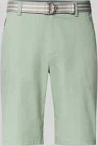 Christian Berg Regular Fit Bermudas mit G&uuml;rtel