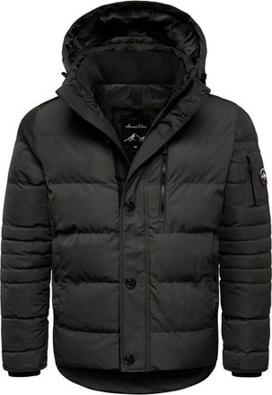 Amaci & Sons Winterjacke AKRON Winterjacke Herren Gefütterte Winter Jacke für Männer mit Kapuze
